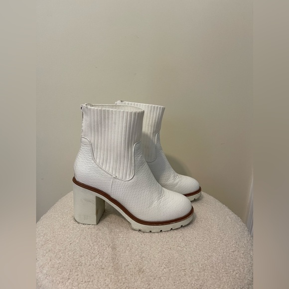 Pierre Dumas | Shoes | Pierre Dumas White Snake Skin Bootie | Poshmark